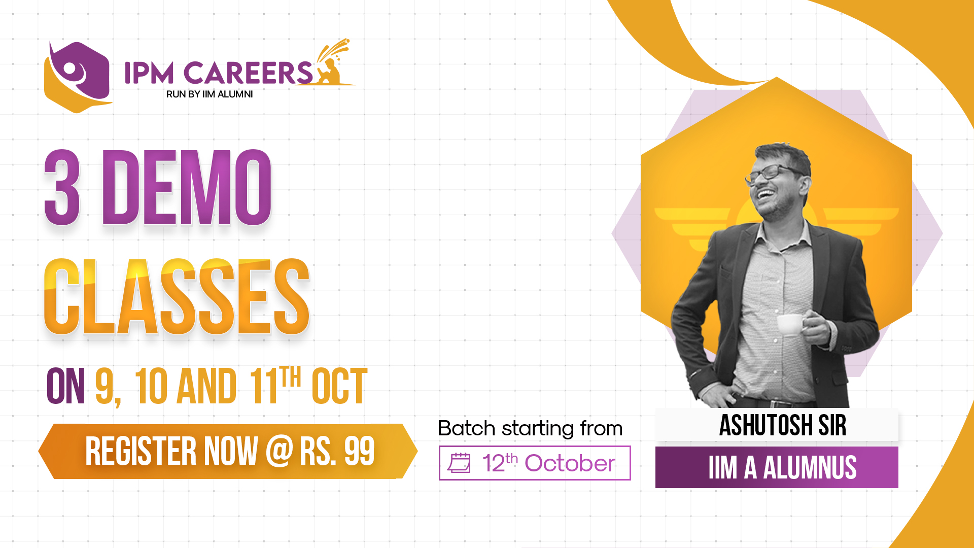 IPM Careers' Exclusive IPMAT 2024 Demo Classes for Just Rs 99